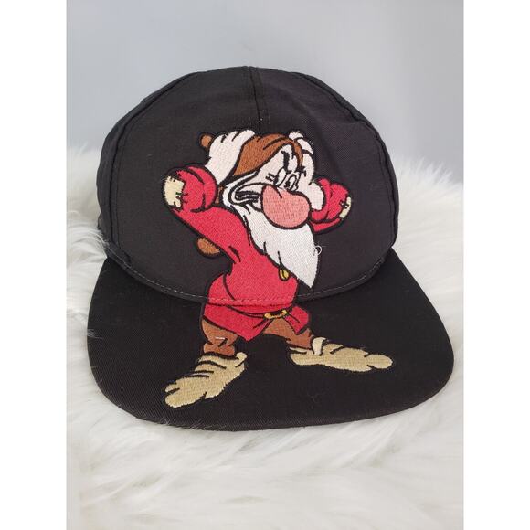 Disney | Accessories | Grumpy Snow White Disney Vintage Snapback Hat ...